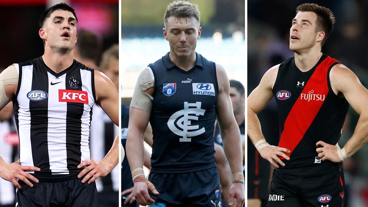AFL 2024 Downfall of big three Carlton Collingwood and Essendon analysis how contenders fell to miss finals latest news