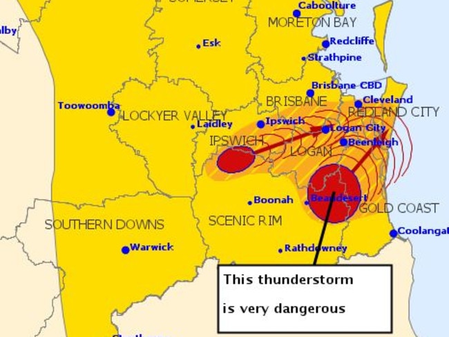 Queensland Weather Severe Thunderstorms Forecast For Southeast The