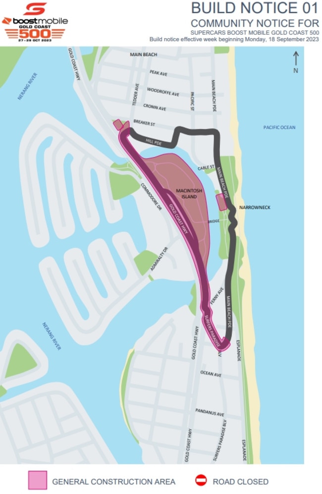 2023 Boost Mobile GC500 road closures and build schedule | Gold Coast ... 2023 Boost Mobile GC500 road closures and build schedule | Gold Coast ...