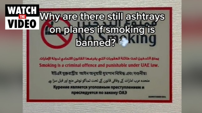 Reason Why Cigarette Ashtrays Are Still On Planes Revealed Herald Sun