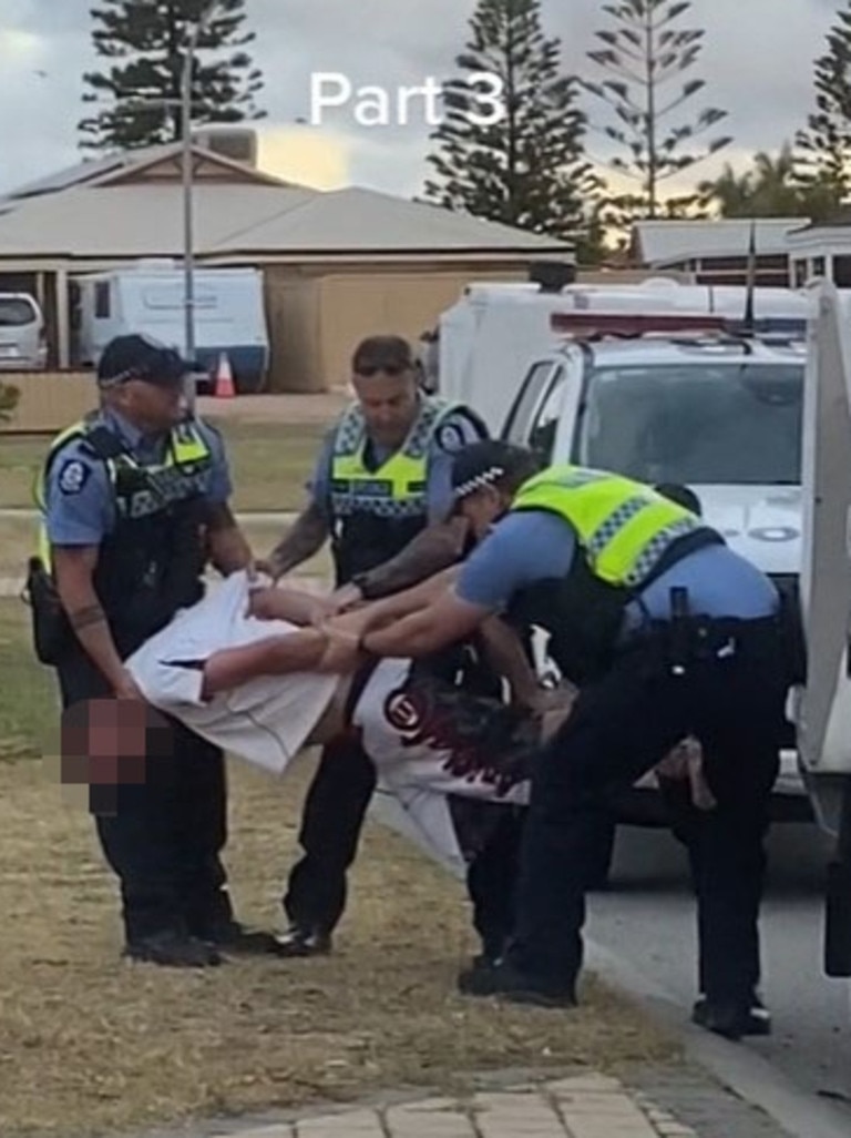 Man Films Neighbour Wrestle With Wa Police During Arrest In Warnbro