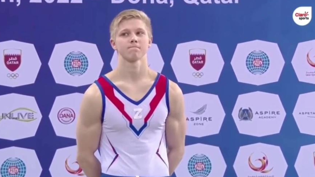 Russian Gymnast Ivan Kuliak Wears ‘z War Symbol On Medal Podium Next