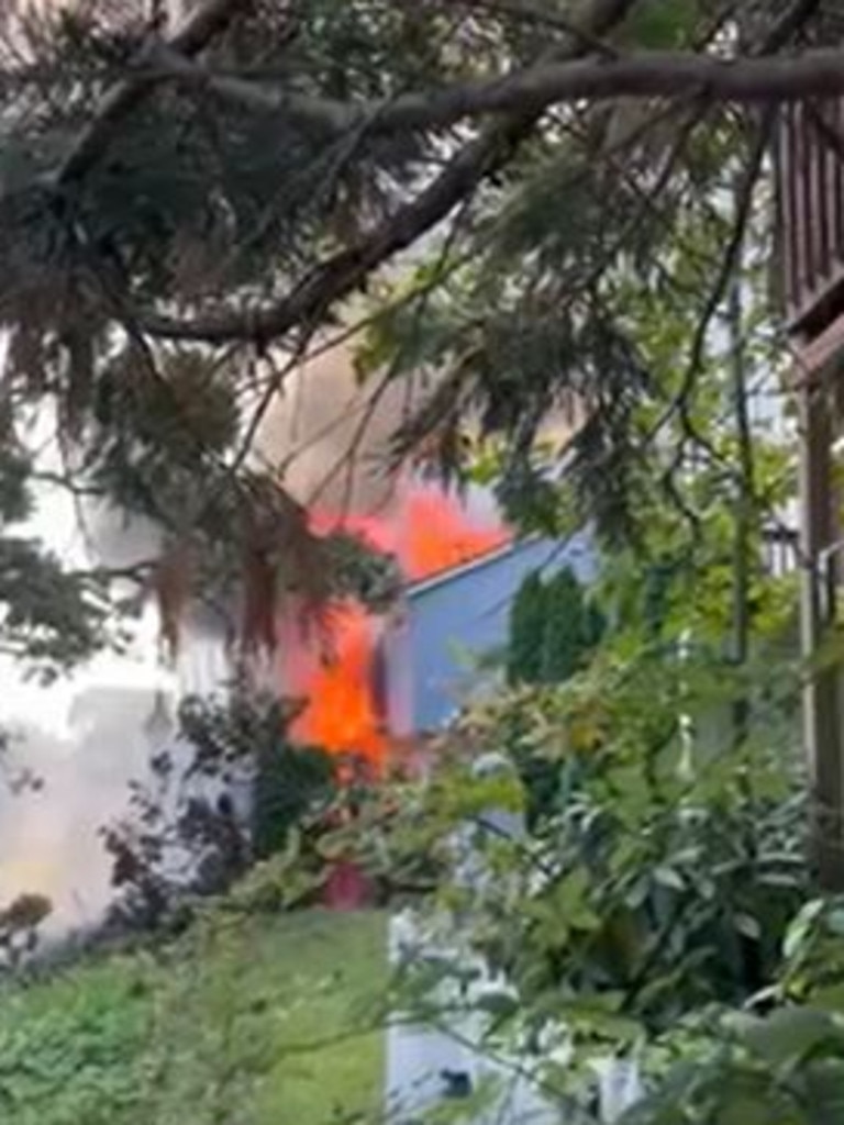Three Dead After Plane Crashes Into Homes Sparking A Massive Fire The