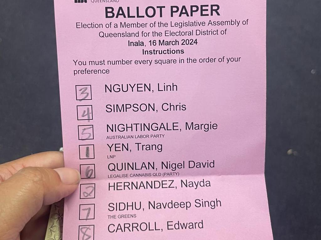 LNP candidate caught pretending to voting for herself | Gold Coast Bulletin LNP candidate caught pretending to voting for herself | Gold Coast Bulletin