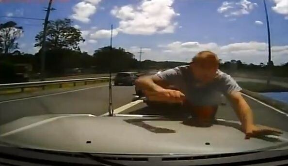 Dramatic Road Rage Video Man 21 Charged By Police The Courier Mail