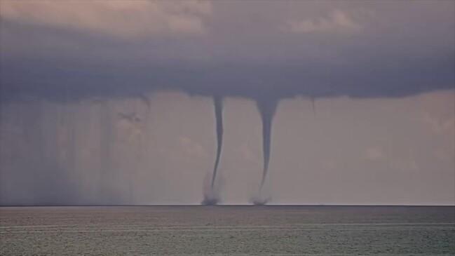 Twin Waterspouts Spotted Near Palm Beach | The Weekly Times Twin Waterspouts Spotted Near Palm Beach | The Weekly Times