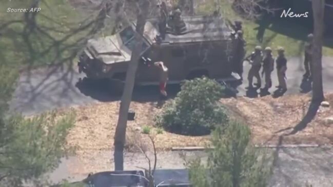 Amazing Aerial Footage Of The Moment Fbi Arrests Suspect In Pentagon