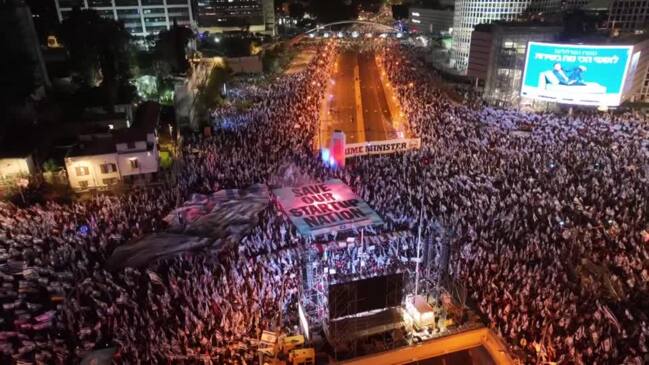 Tens of thousands of Israelis protest judicial overhaul | news.com.au ... Tens of thousands of Israelis protest judicial overhaul | news.com.au ...