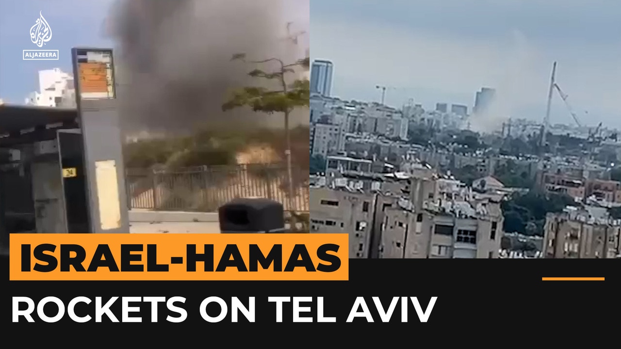 Hamas fires barrage of rockets at Tel Aviv on October 7 anniversary ... Hamas fires barrage of rockets at Tel Aviv on October 7 anniversary ...