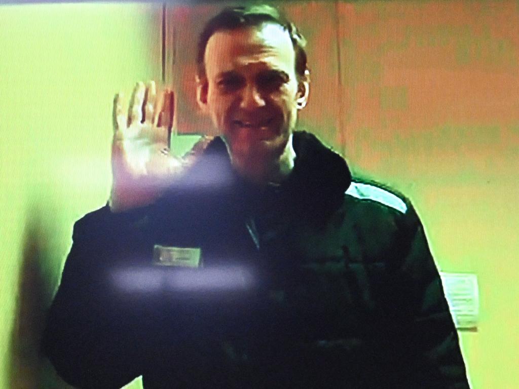 Jailed Kremlin Critic Alexei Navalny Appears In Court Via Video To