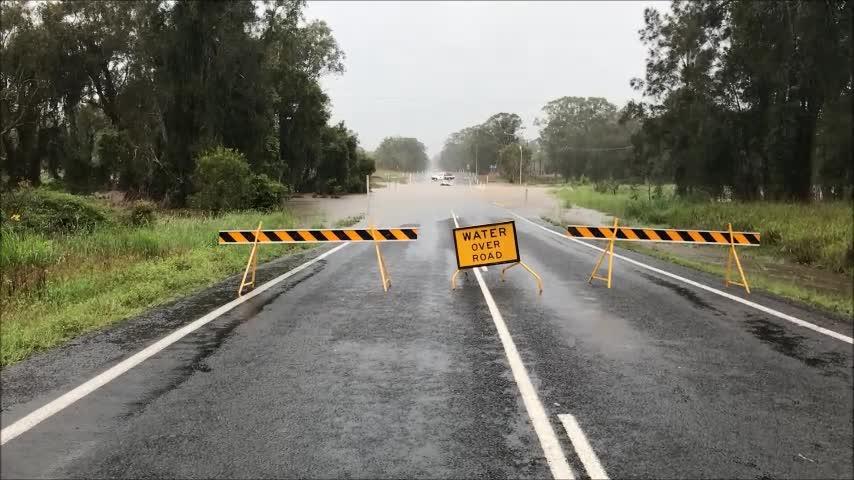 Heavy Rainfall Flash Flooding Cuts Off Central Queensland Roads The