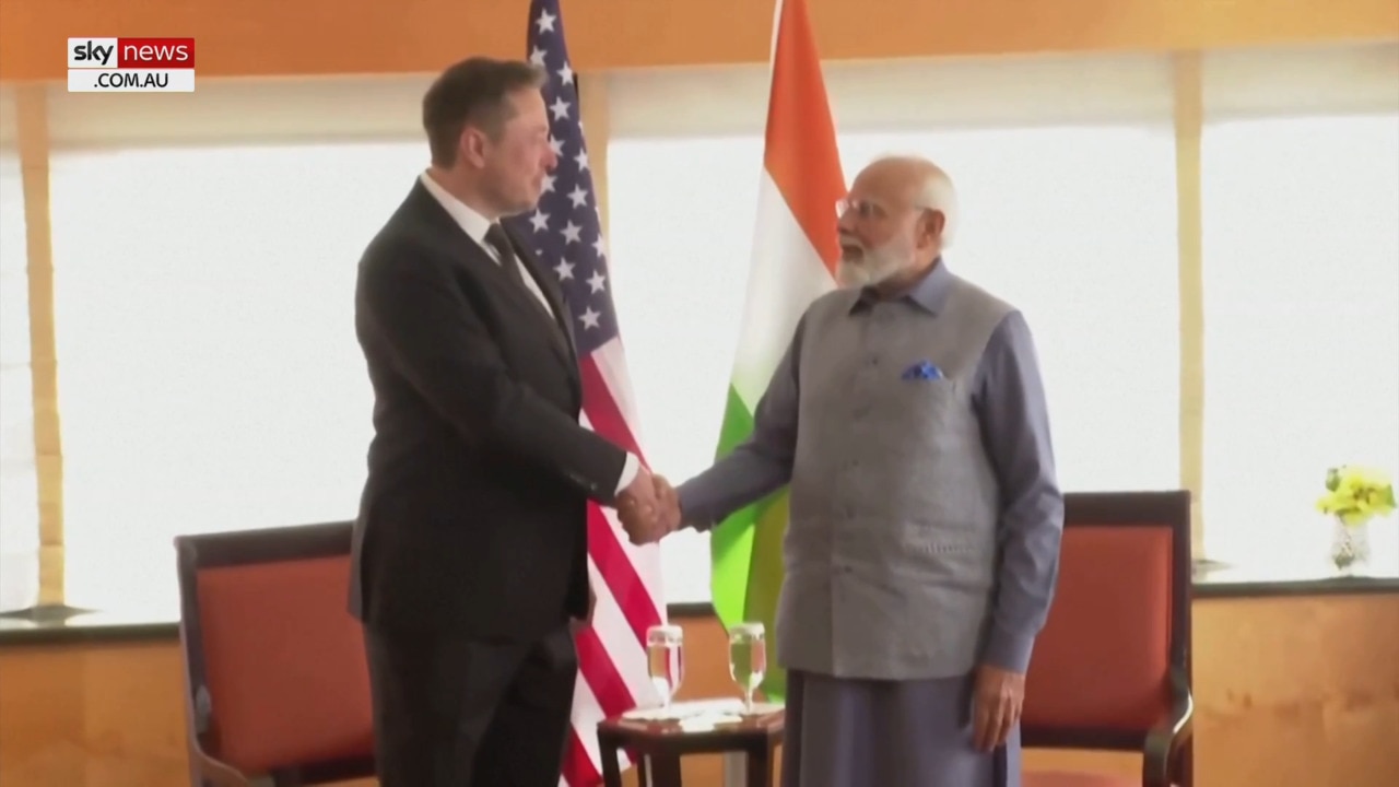 Elon Musk meets with Indian PM for business talks | Sky News Australia Elon Musk meets with Indian PM for business talks | Sky News Australia