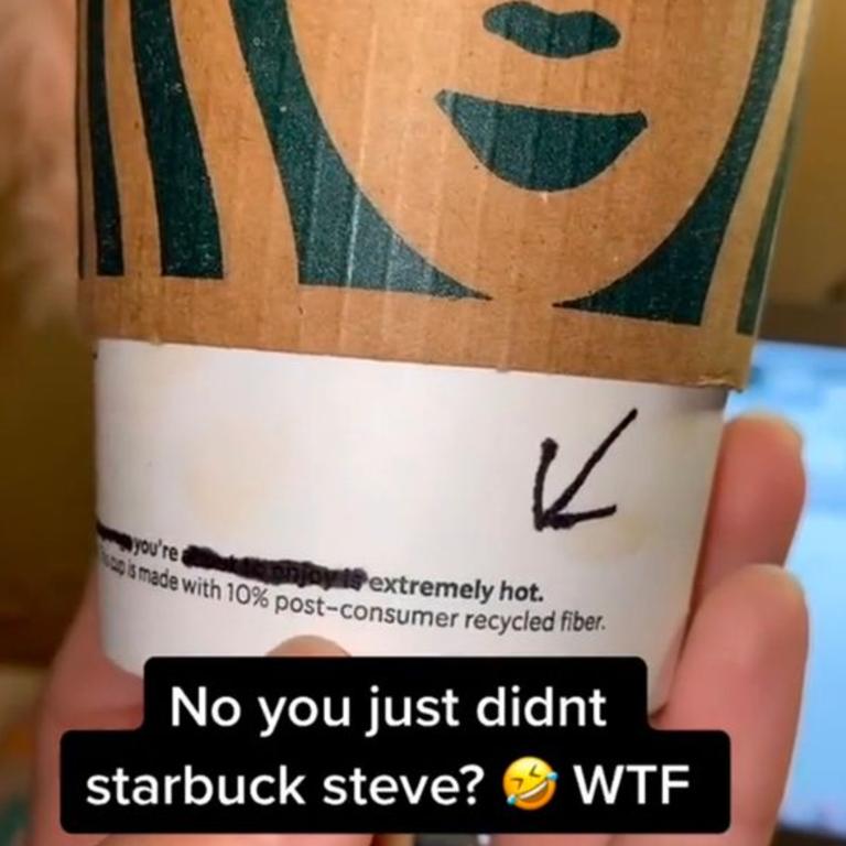 Starbucks Customer Finds Cheeky Secret Message Written On Coffee Cup By