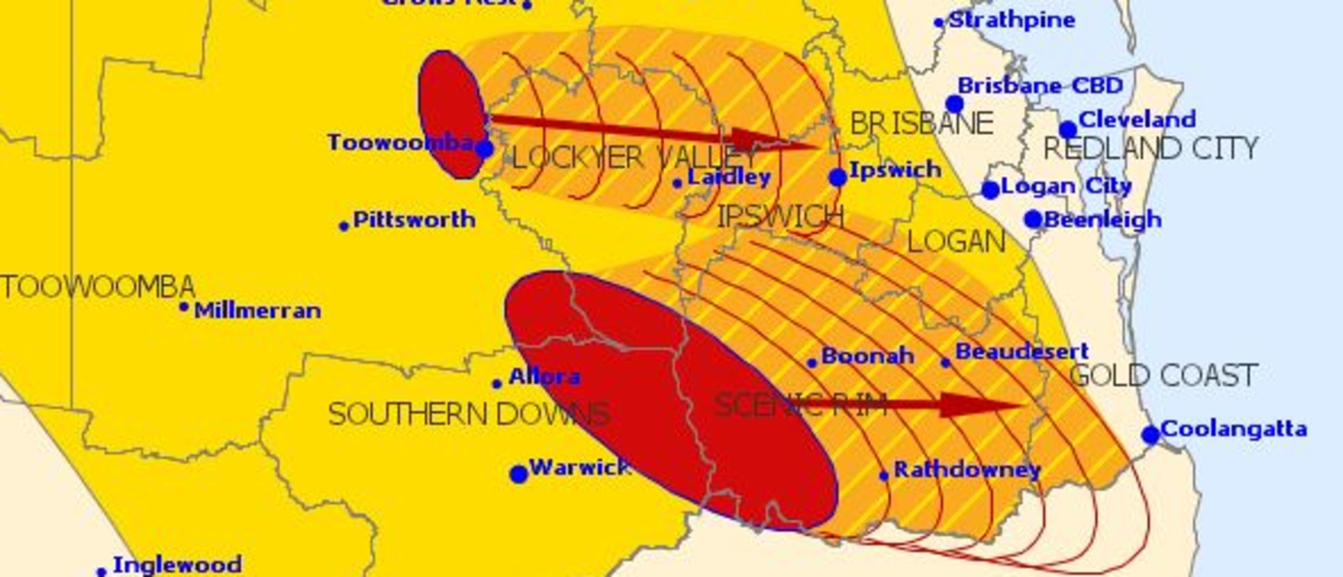 Brisbane Weather Severe Thunderstorms Bring Hail Damaging Wind Gusts