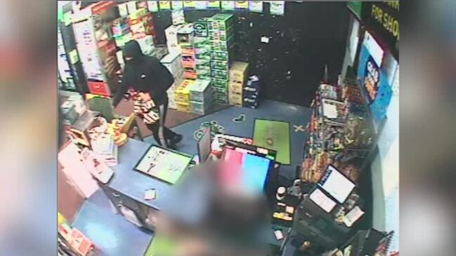 Liquor Legends Robina Robbery Terrifying Video Shows Raider Wielding