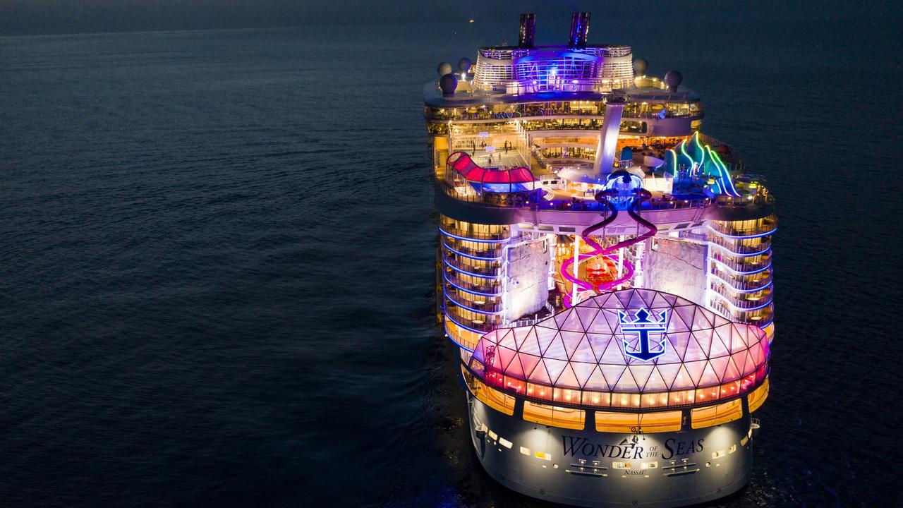 Royal Caribbeans Mammoth Cruise Ship Wonder Of The Seas Sets Sail