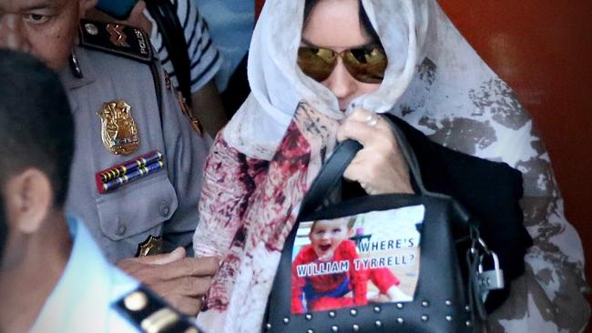 Schapelle Corby Release William Tyrrell Picture Displayed On Her