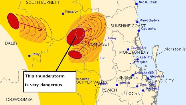 Brisbane Weather Severe Storms Forecast For Queenslands South News