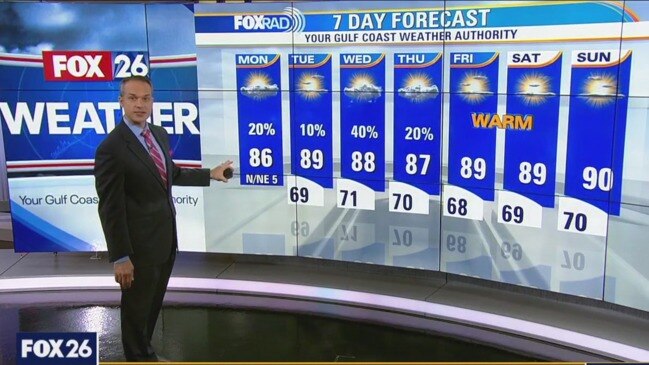 Houston weather: Warm Monday with isolated afternoon storms possible ... Houston weather: Warm Monday with isolated afternoon storms possible ...