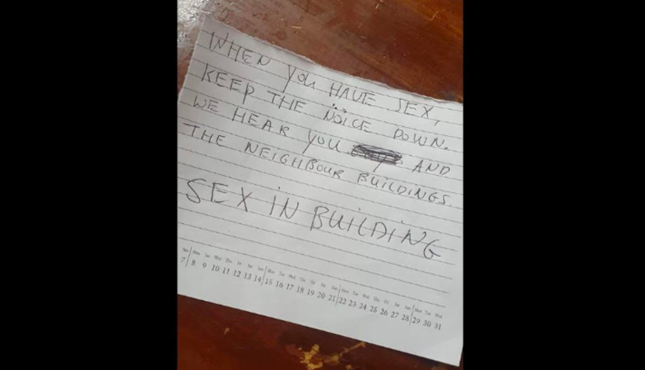 Neighbours Brutal Note Over Sex Noises Sky News Australia
