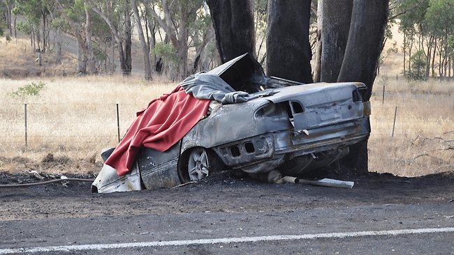 Two Dead After Car Veers Off Road And Bursts Into Flames In Heathcote